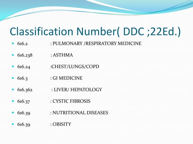 Classification Guideline for Medical College Library Professionals | PPTX