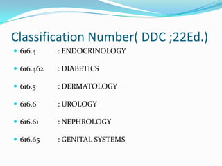 Classification Guideline for Medical College Library Professionals | PPTX