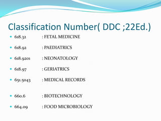 Classification Guideline for Medical College Library Professionals | PPTX