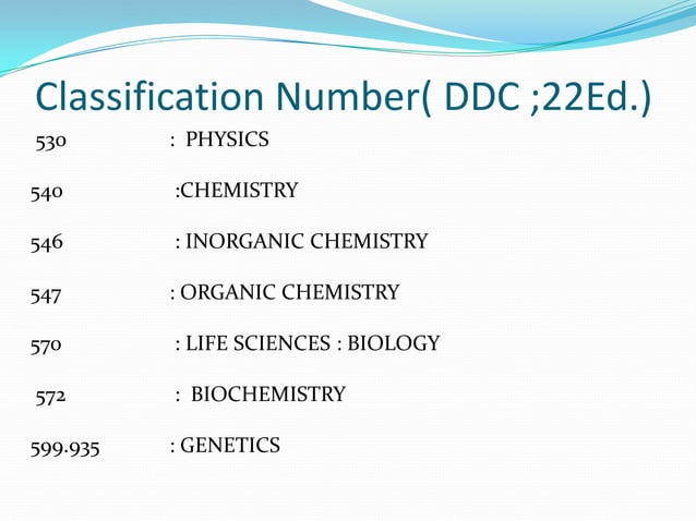 Classification Guideline for Medical College Library Professionals | PPTX