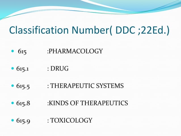 Classification Guideline for Medical College Library Professionals | PPTX