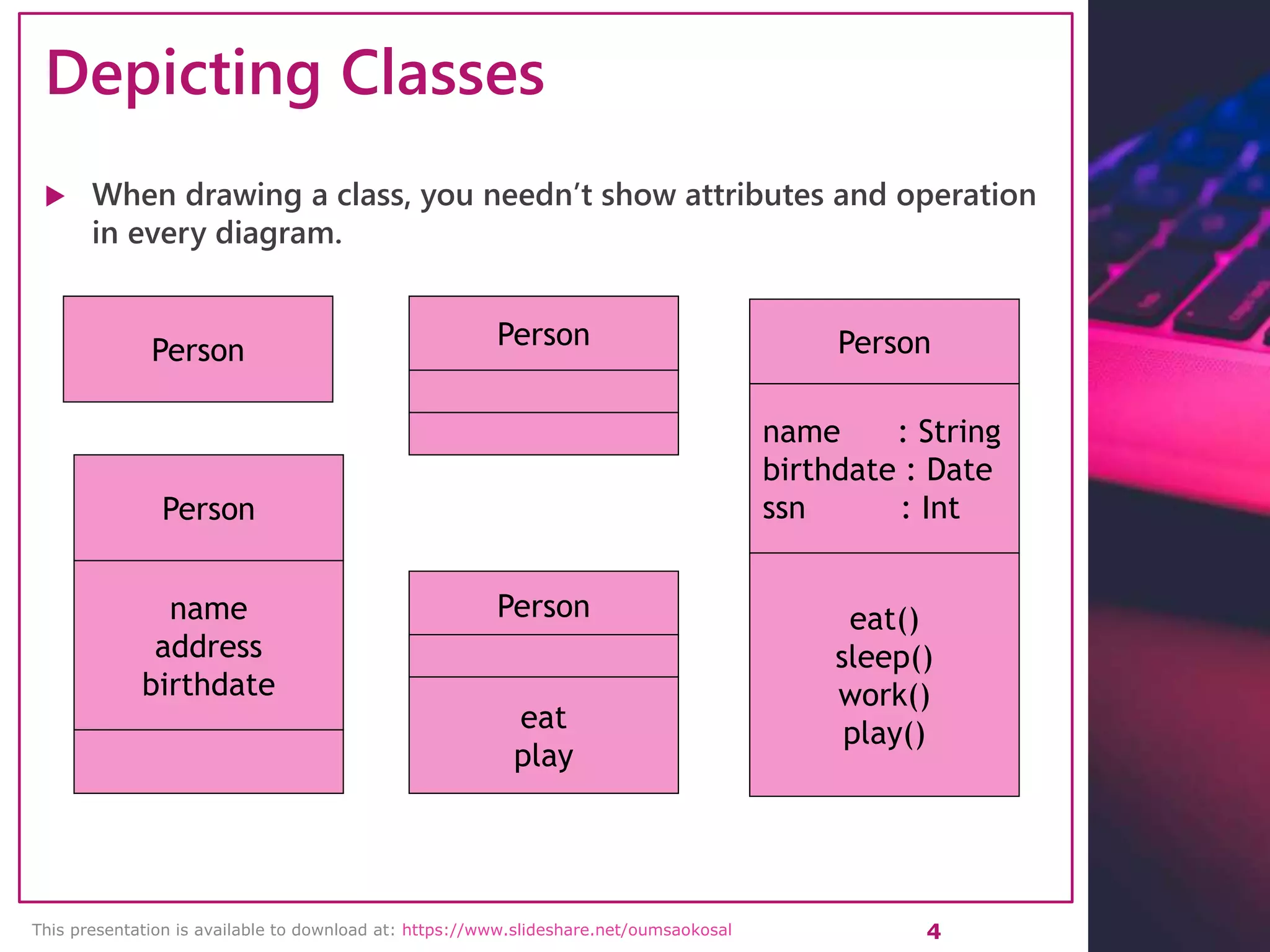 Class Diagram | OOP and Design Patterns by Oum Saokosal | PPTX
