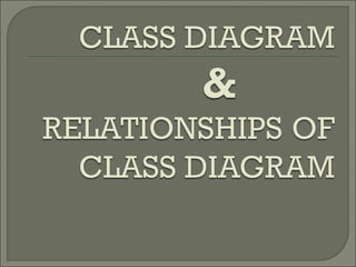 Class diagram presentation | PPT