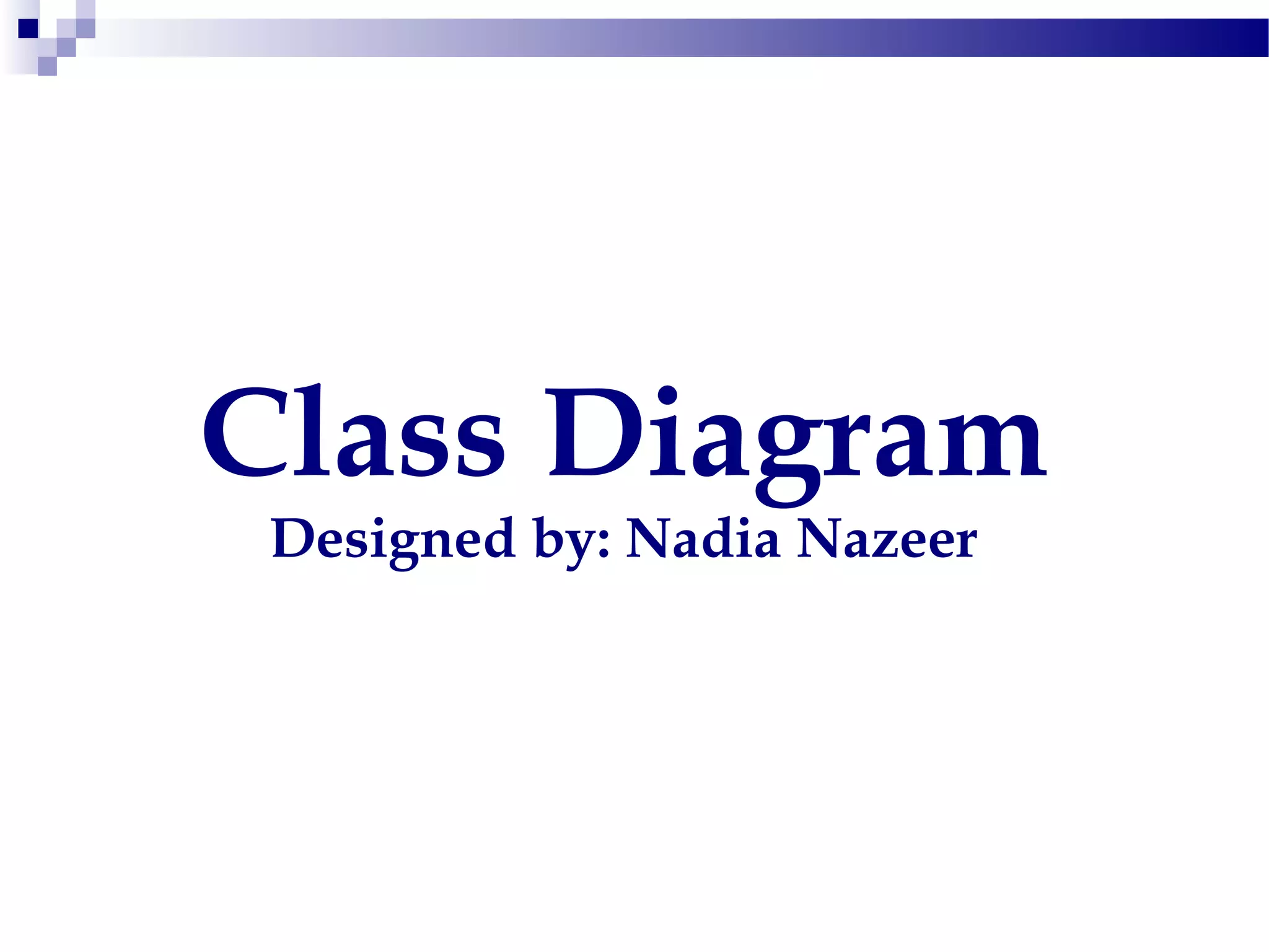 Class diagrams | PPT