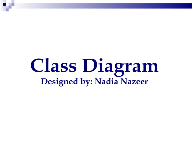 Class diagrams | PPT