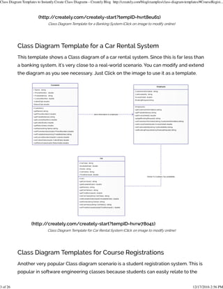 Class diagram templates to instantly create class diagrams creately ...