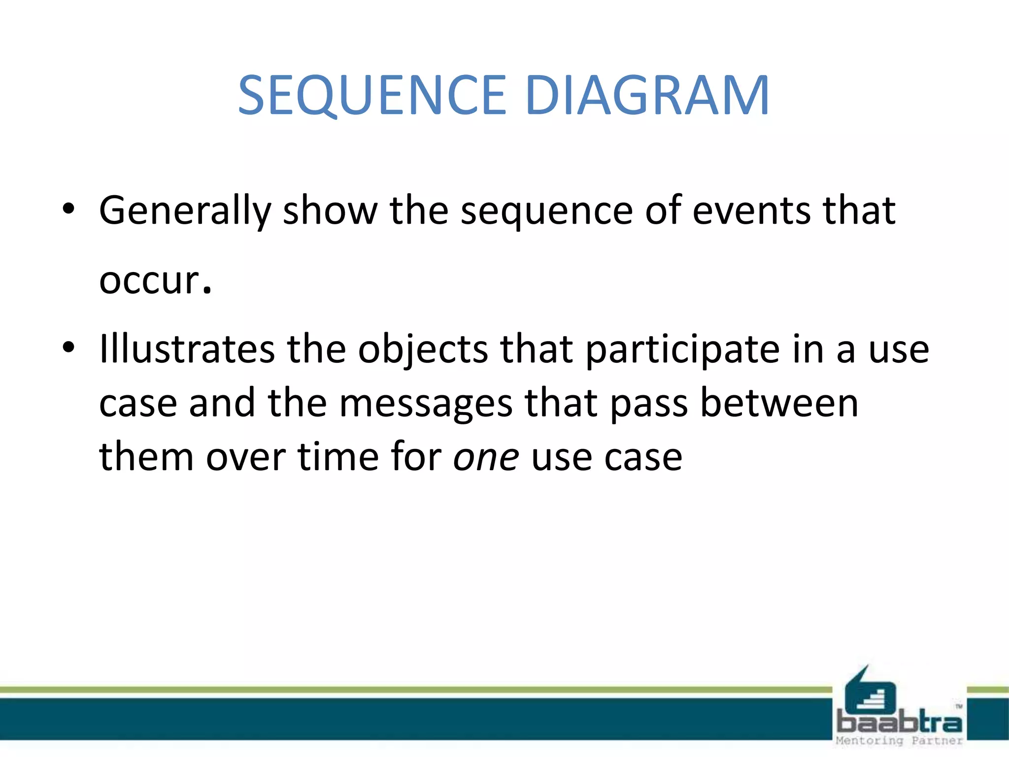 Class diagram, use case and sequence diagram | PPTX