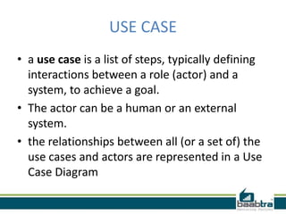 Class diagram, use case and sequence diagram | PPTX