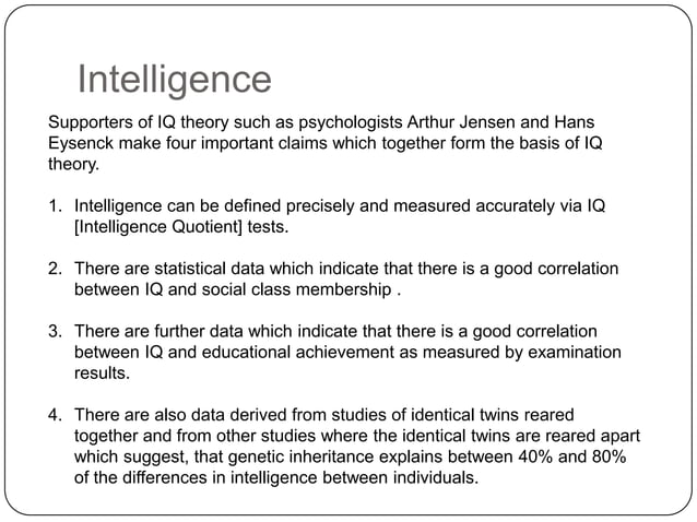 Class differences in education | PPT