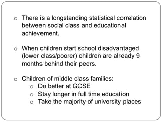 Class differences in education | PPT