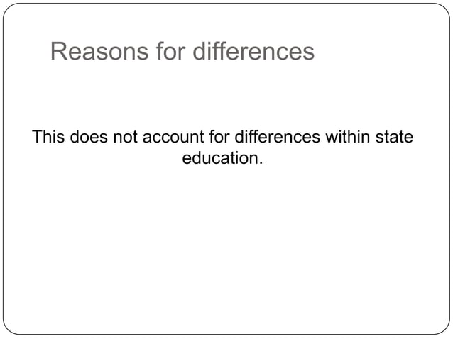 Class differences in education | PPT