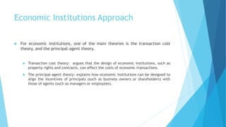 Institution and Development Economics rx | PPT