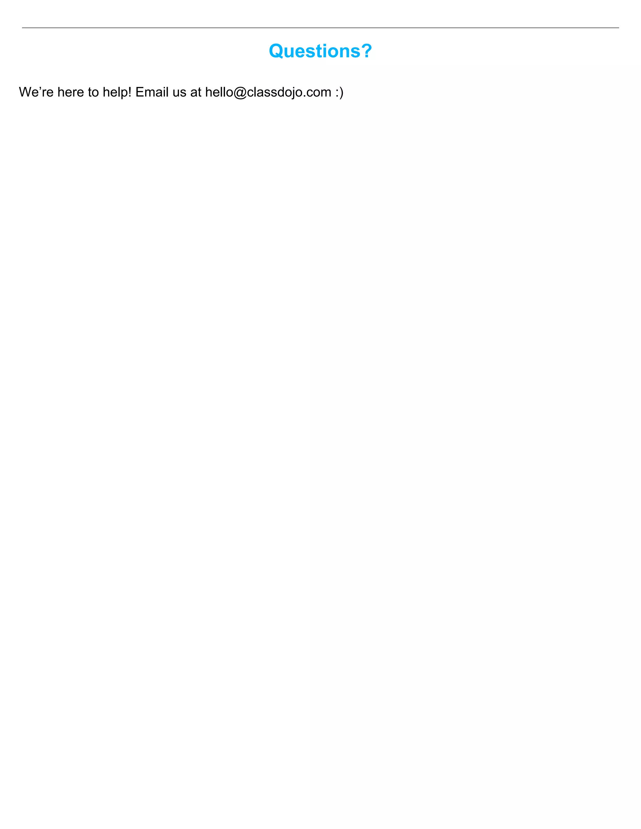 Class dojo student_accounts_guide | PDF