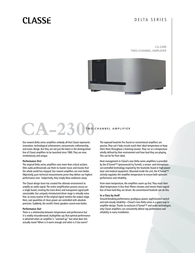 Classe ca 2300 fiche produit | PDF