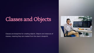 Classes are blueprints for creating objects | PDF