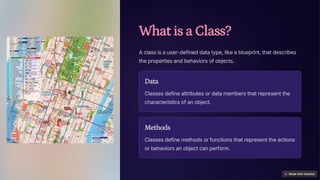 Classes are blueprints for creating objects | PDF