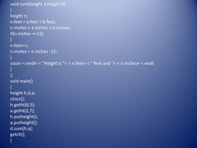 Classes Function Overloading Ppt