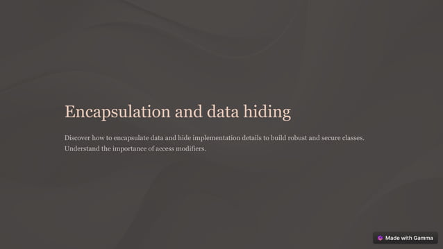 Presentation On Classes In Python Programming Language Ppt