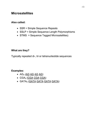 Classes of-molecular-markers | PDF