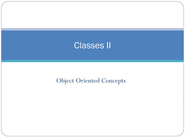 Classes2 | PPT