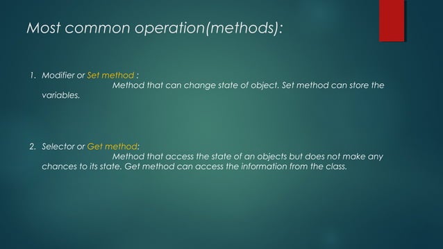Classes And Objects Ppt