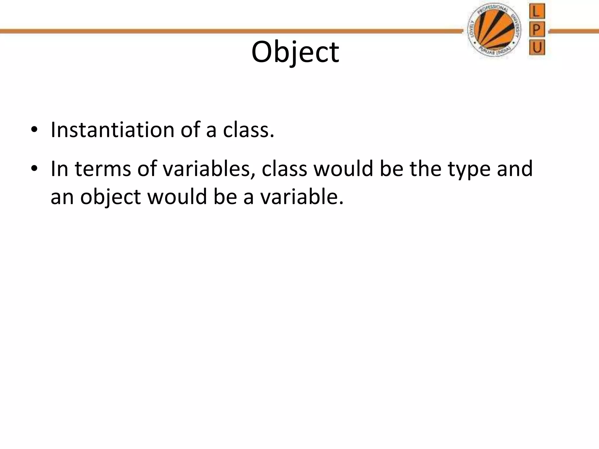 Classes And Objects Ppt Programming Languages Computing