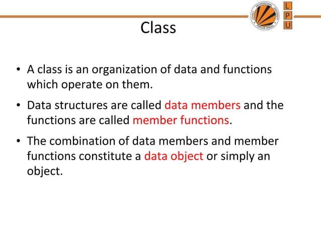 Classes and objects | PPT