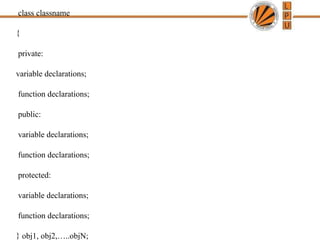 Classes and objects | PPT | Programming Languages | Computing
