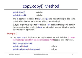 Python Programming ADP VTU CSE 18CS55 Module 4 Chapter 1 | PPT
