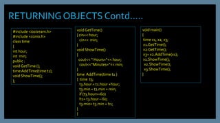 Classes and objects1 | PPTX | Programming Languages | Computing