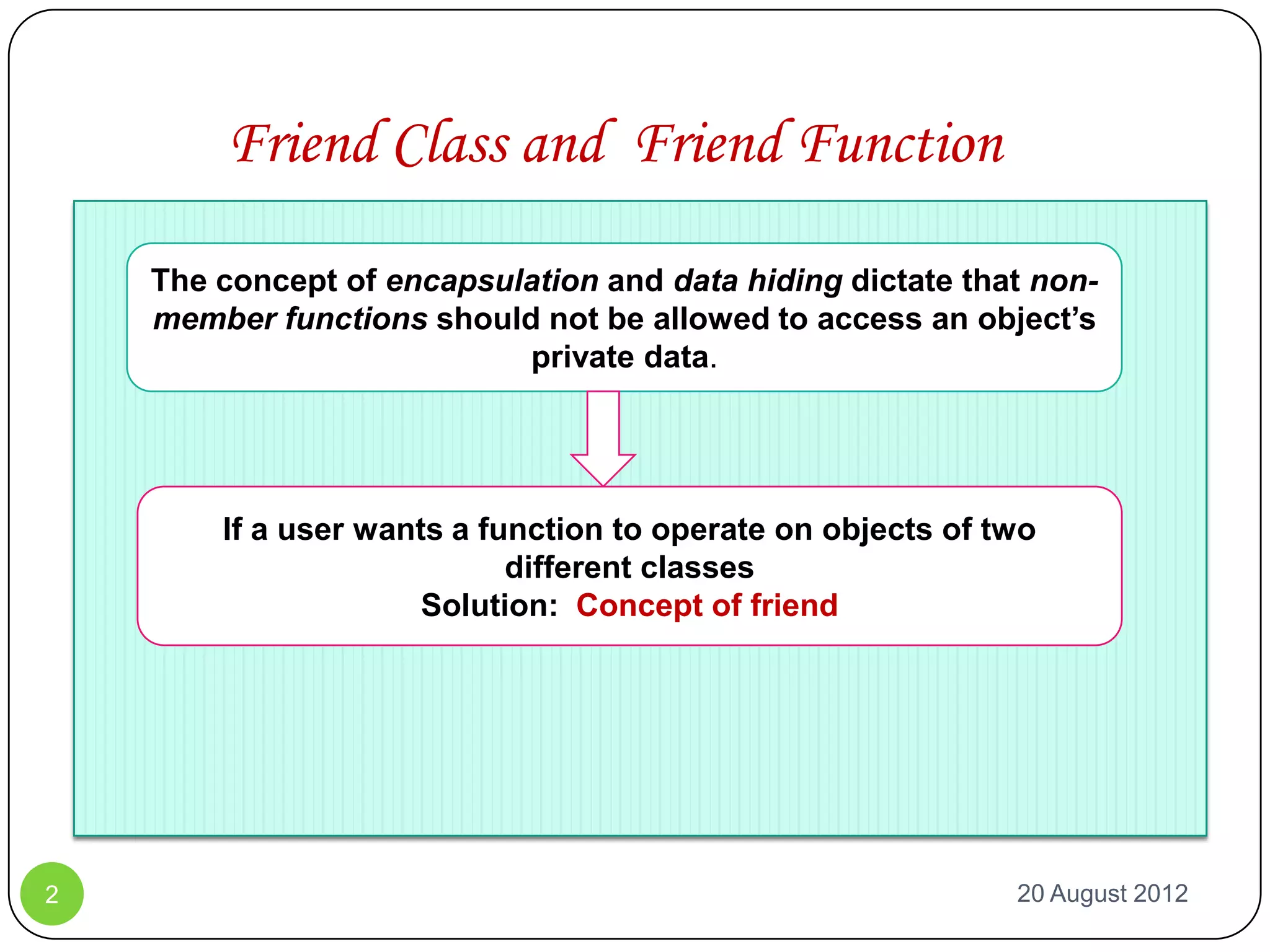 Classes And Objects 21 Aug Pptx Programming Languages Computing