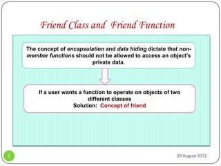 Classes and objects 21 aug | PPTX | Programming Languages | Computing