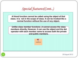 Classes and objects 21 aug | PPTX | Programming Languages | Computing