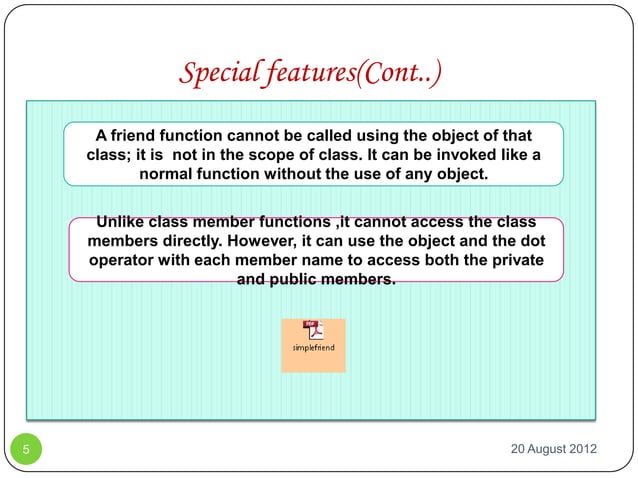 Classes And Objects 21 Aug Pptx Programming Languages Computing