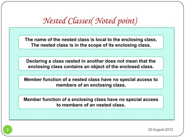 Classes And Objects 21 Aug Pptx Programming Languages Computing
