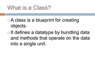 CLASSES AND OBJECT SAMPLE USES A MODULE OF STUDENT.pptx