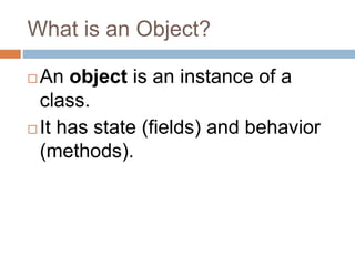 CLASSES AND OBJECT SAMPLE USES A MODULE OF STUDENT.pptx
