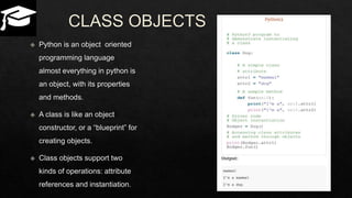 Classes and objects | PPT