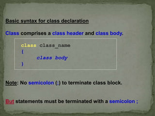Classes and Objects in C# | PPTX