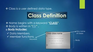 Classes in c++ (OOP Presentation) | PPTX | Programming Languages | Computing