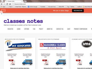 Classes notes video | PPTX