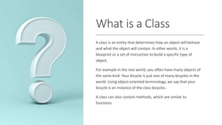 Classes and object | PPT