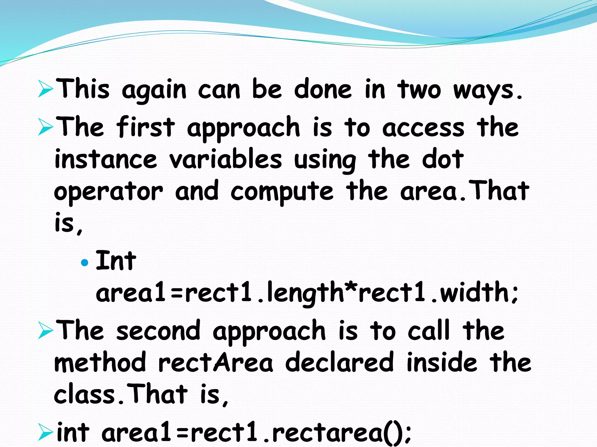 Classesobject And Methods Java Ppt 7065