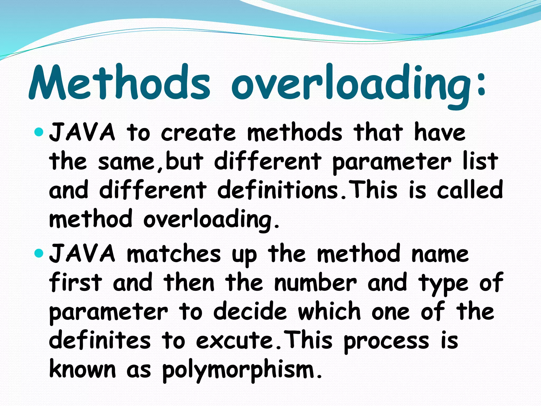 Classesobject And Methods Java Ppt