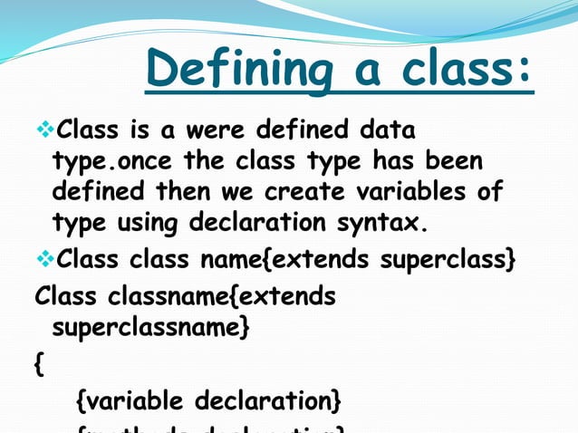 Classesobject And Methods Java Pptx Programming Languages Computing
