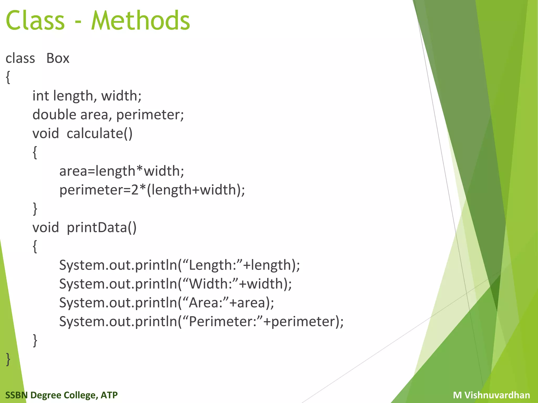 Classesandobjects Ppt Programming Languages Computing 6191