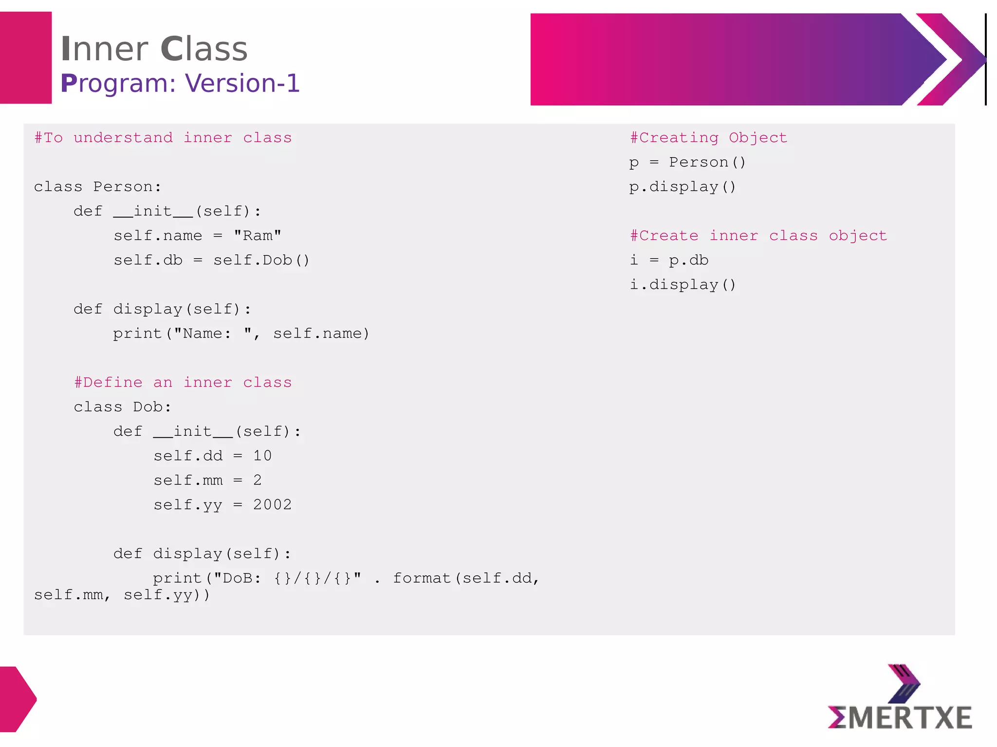 Python Programming Classes Objects Ppt