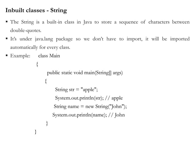 object oriented programming using java, second sem BCA,UoM | PPTX