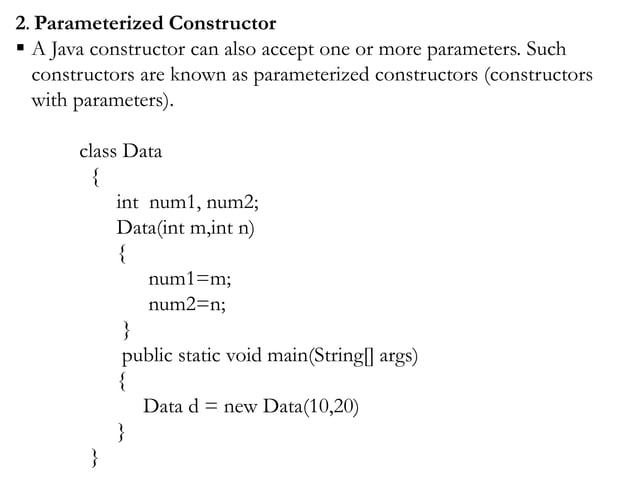 Object Oriented Programming Using Java Second Sem Bcauom Ppt