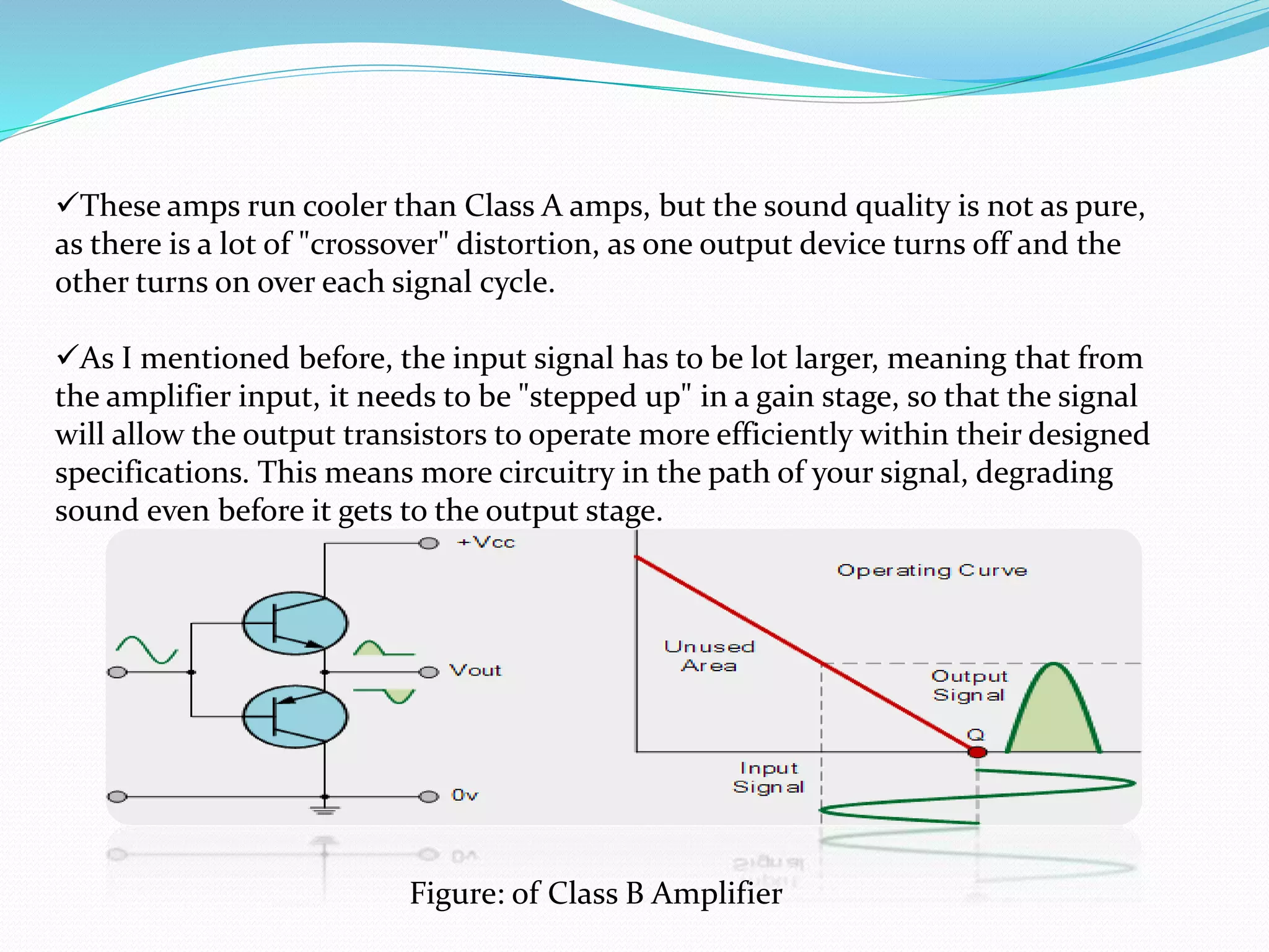 Classes of amplifier | PPTX